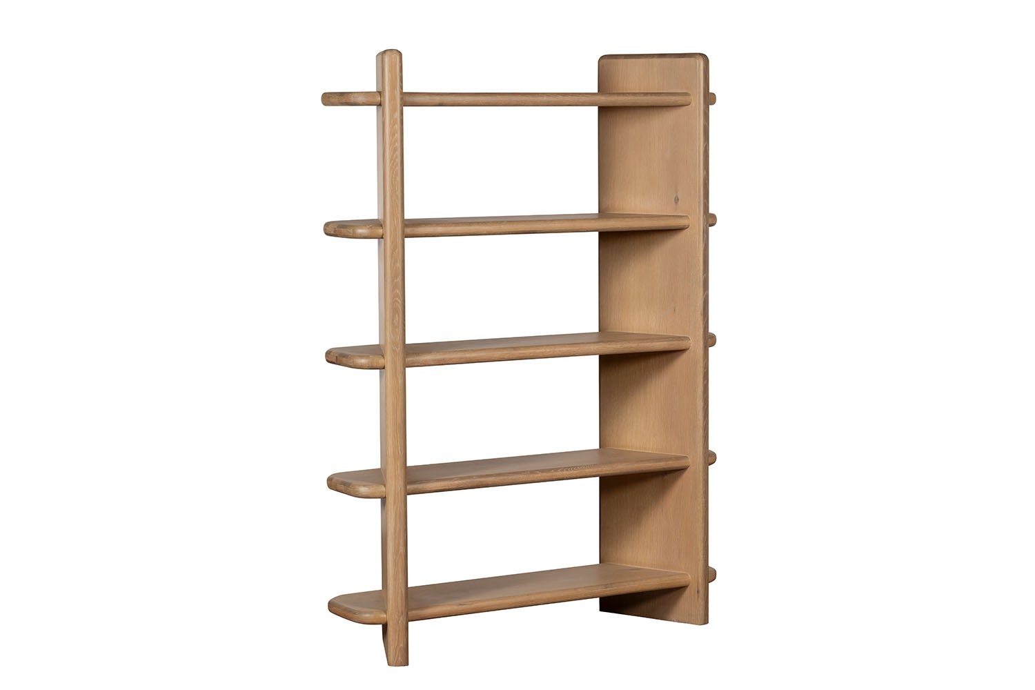 Flynn Natural Oak Open Display Bookcase | Furniture World