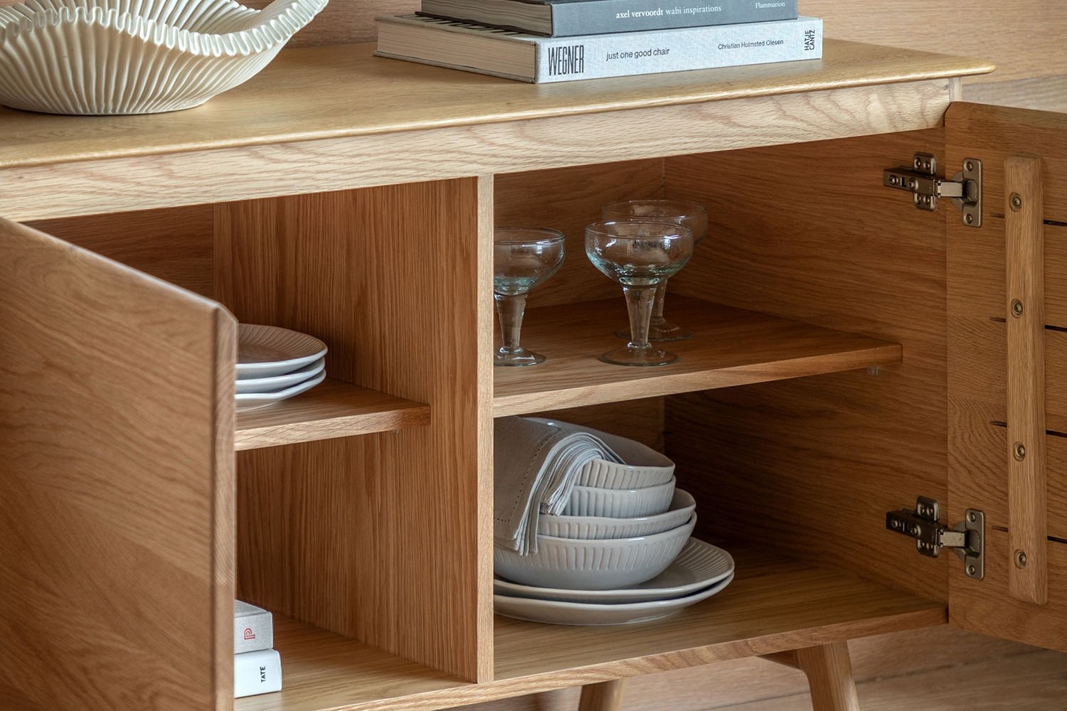 Gallery Direct Madrid Sideboard in Oak | Furniture World