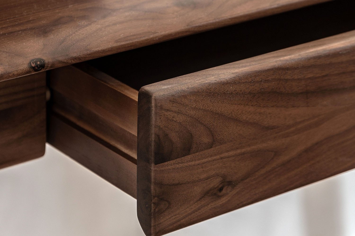 Gallery Direct Madrid 1 Drawer Desk in Walnut | Furniture World