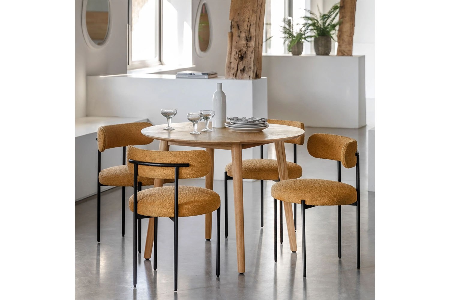 Gallery Direct Milano Oak Round Dining Table | Furniture World