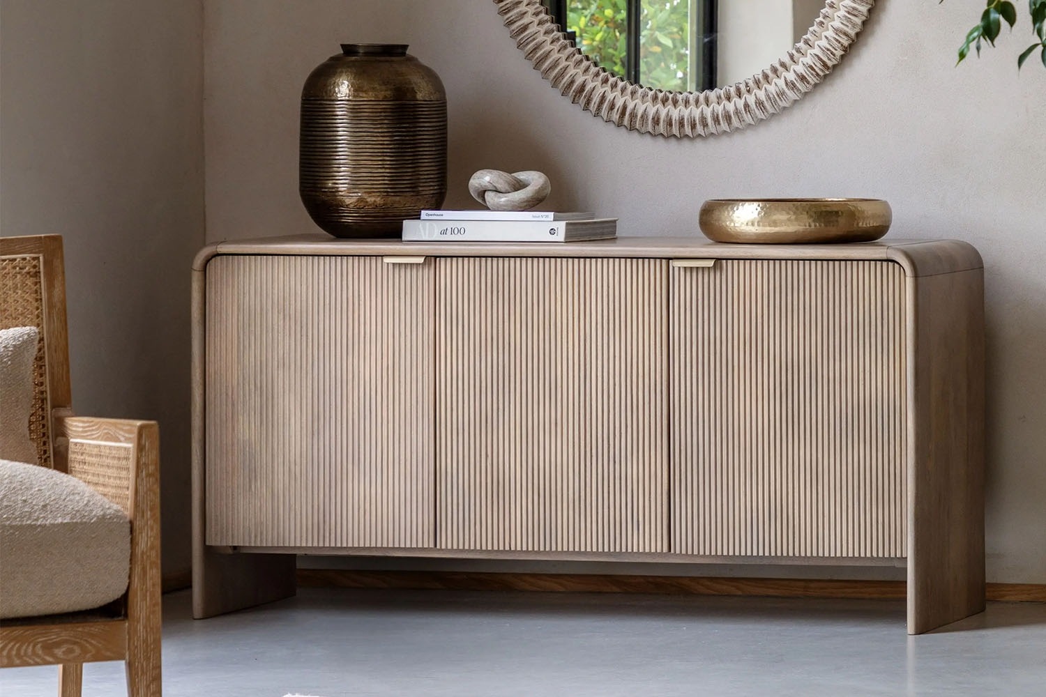 Gallery Direct Colonna Mango Wood Large Sideboard | Furniture World