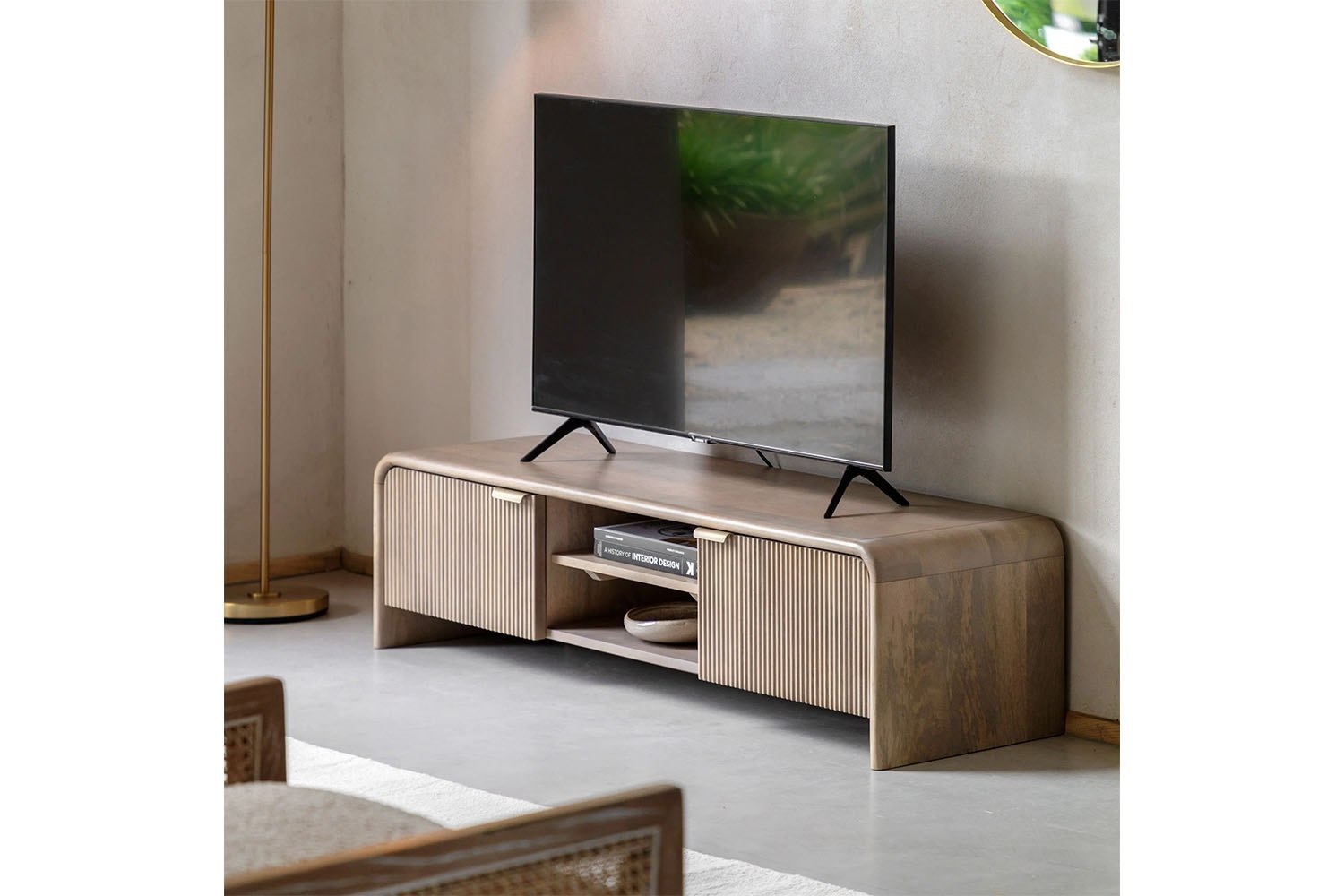 Gallery Direct Colonna Mango Wood Media TV Unit | Furniture World