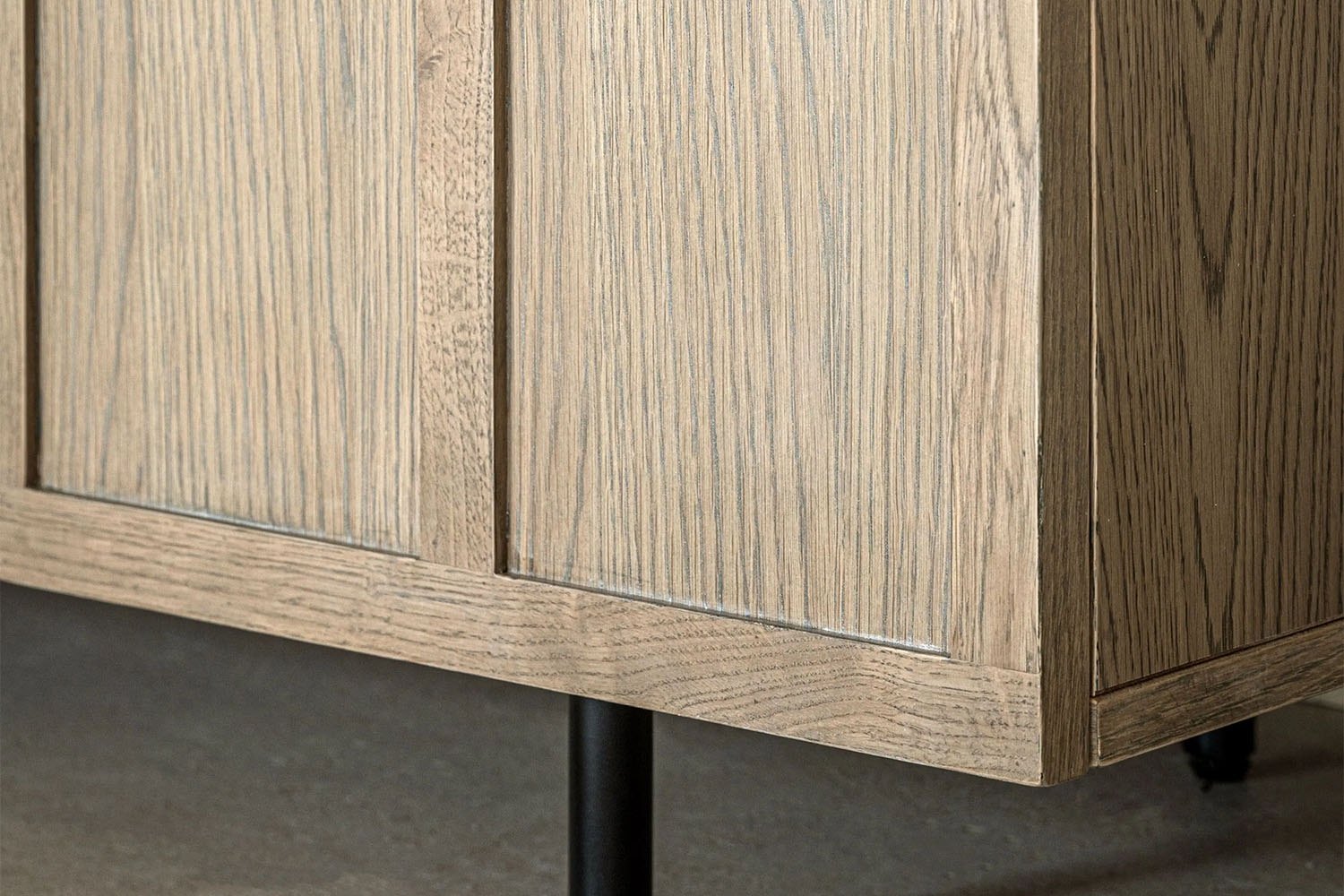 Gallery Direct Panelled Smoked Oak Large Sideboard | Furniture World
