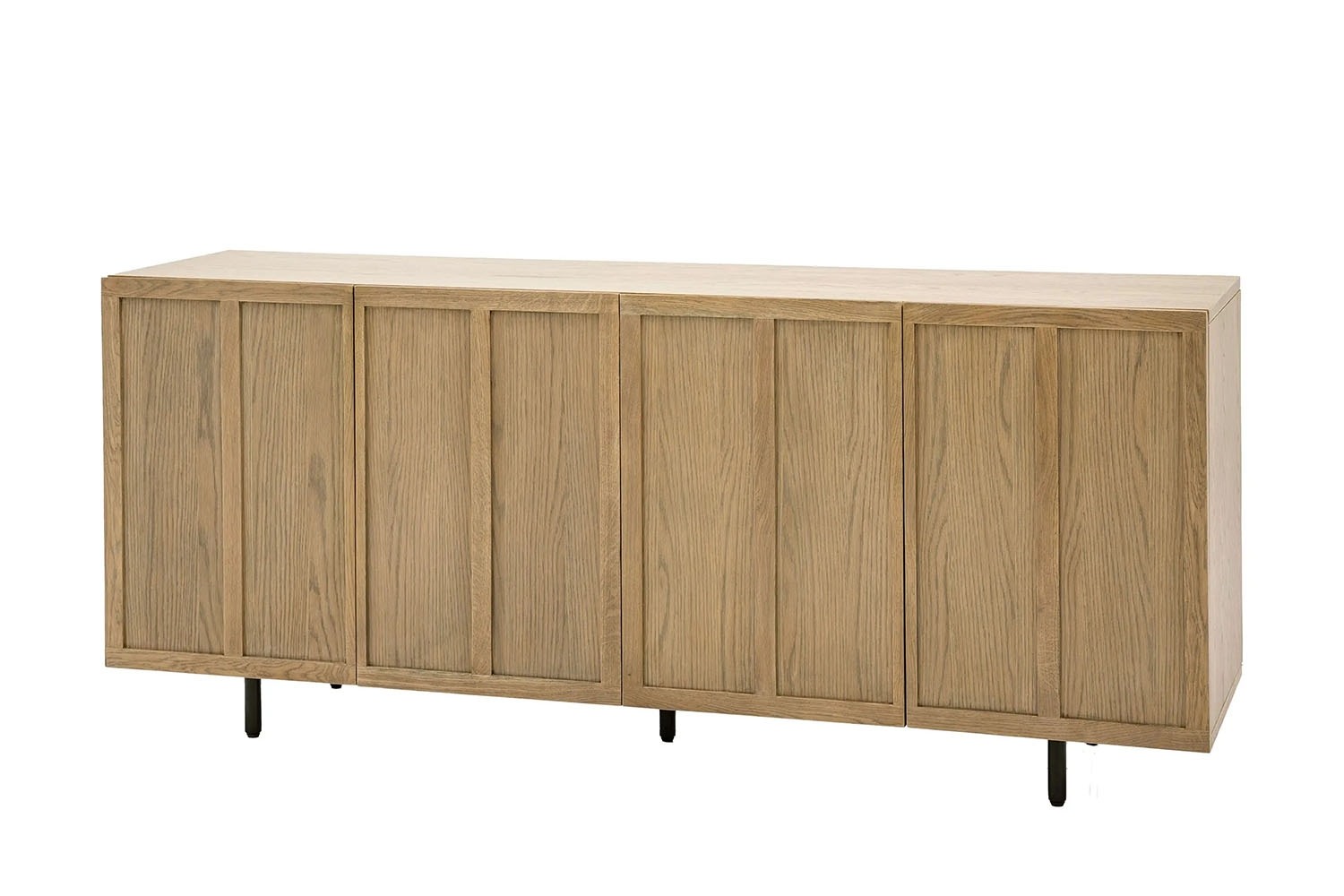 Gallery Direct Panelled Smoked Oak Large Sideboard | Furniture World