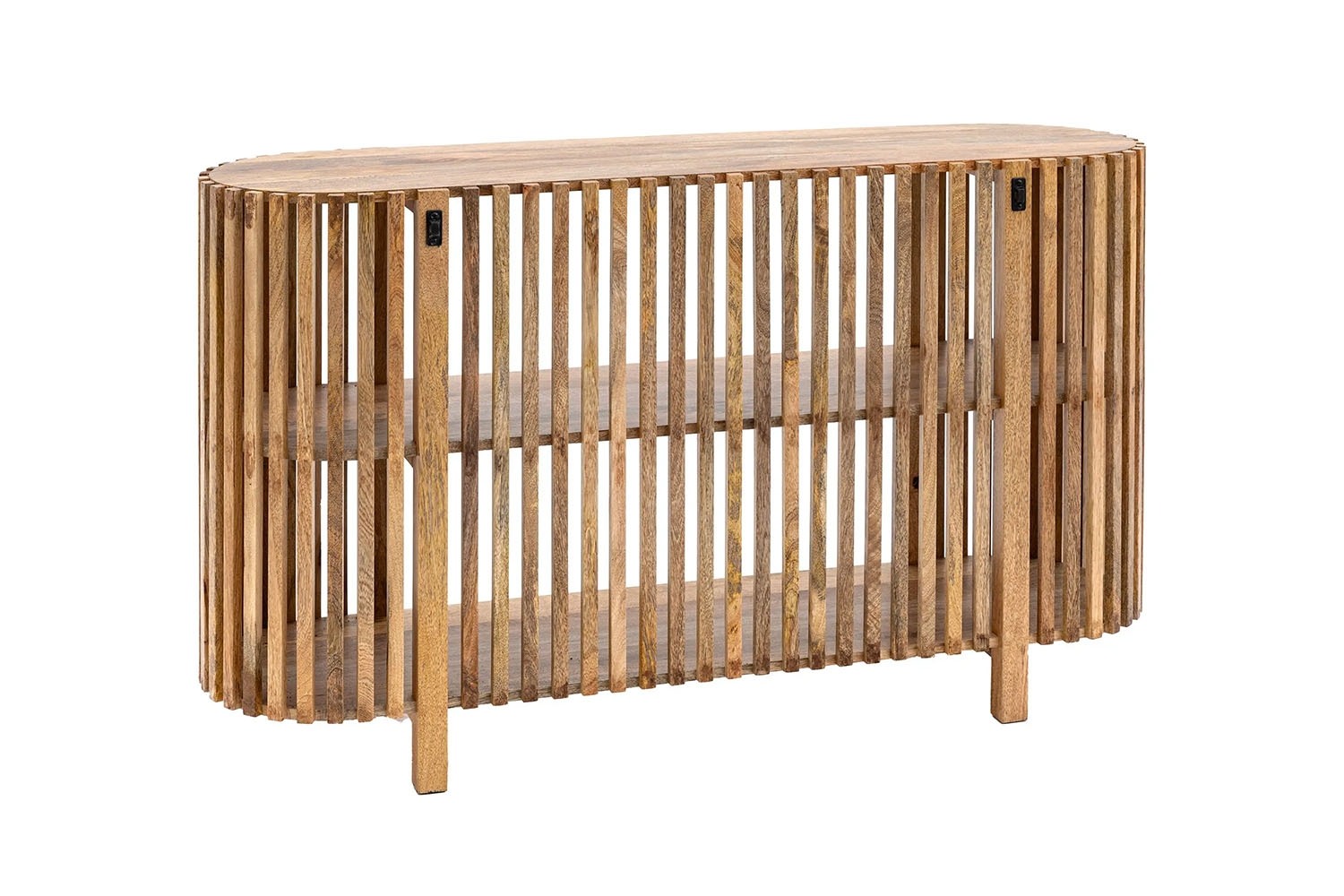 Gallery Direct Voss Mango Wood Slatted Sideboard Console Table ...