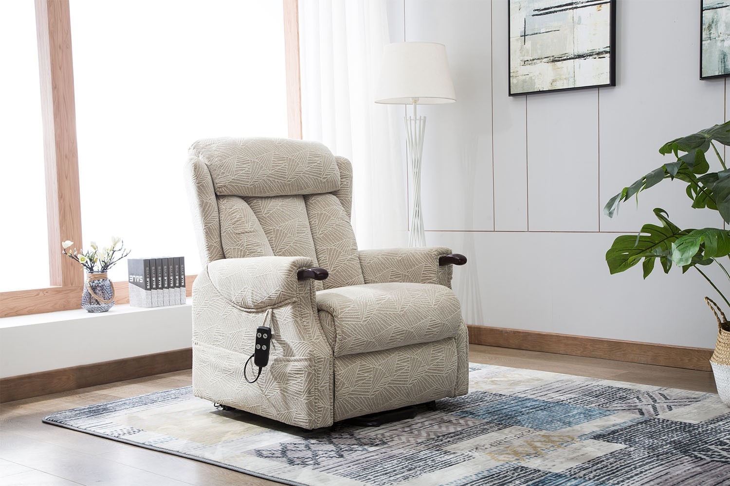 GFA Denmark Fabric Riser Recliner Chair | Furniture World