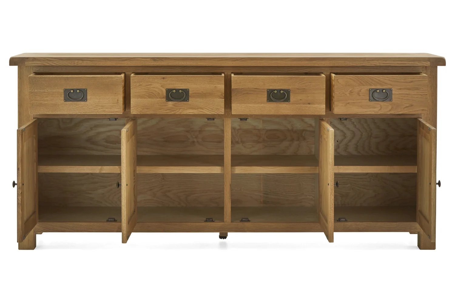 Zelah Salisbury Waxed Premium Oak Extra Large Sideboard | Furniture World