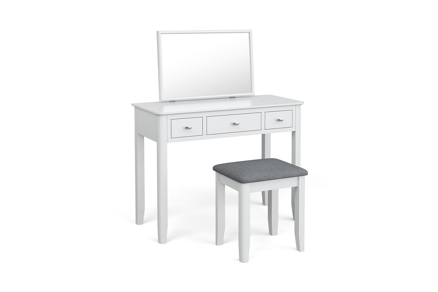 Hampstead Painted White Dressing Table Set | Furniture World