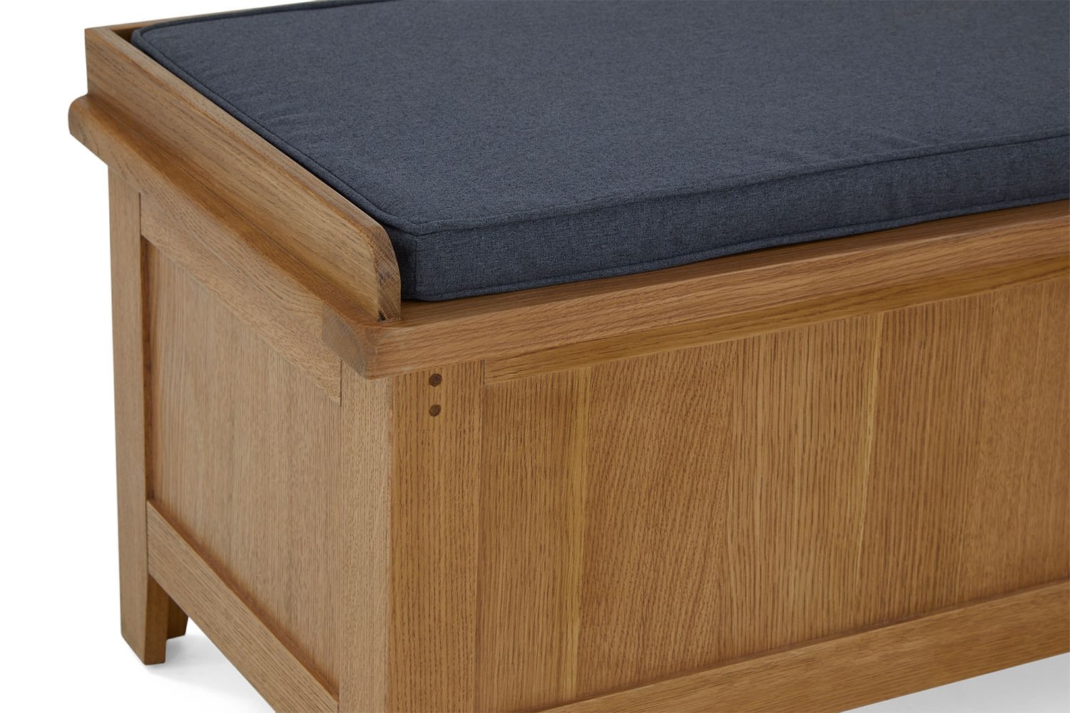 Burford Country Oak Storage Bench Blanket Box | Furniture World