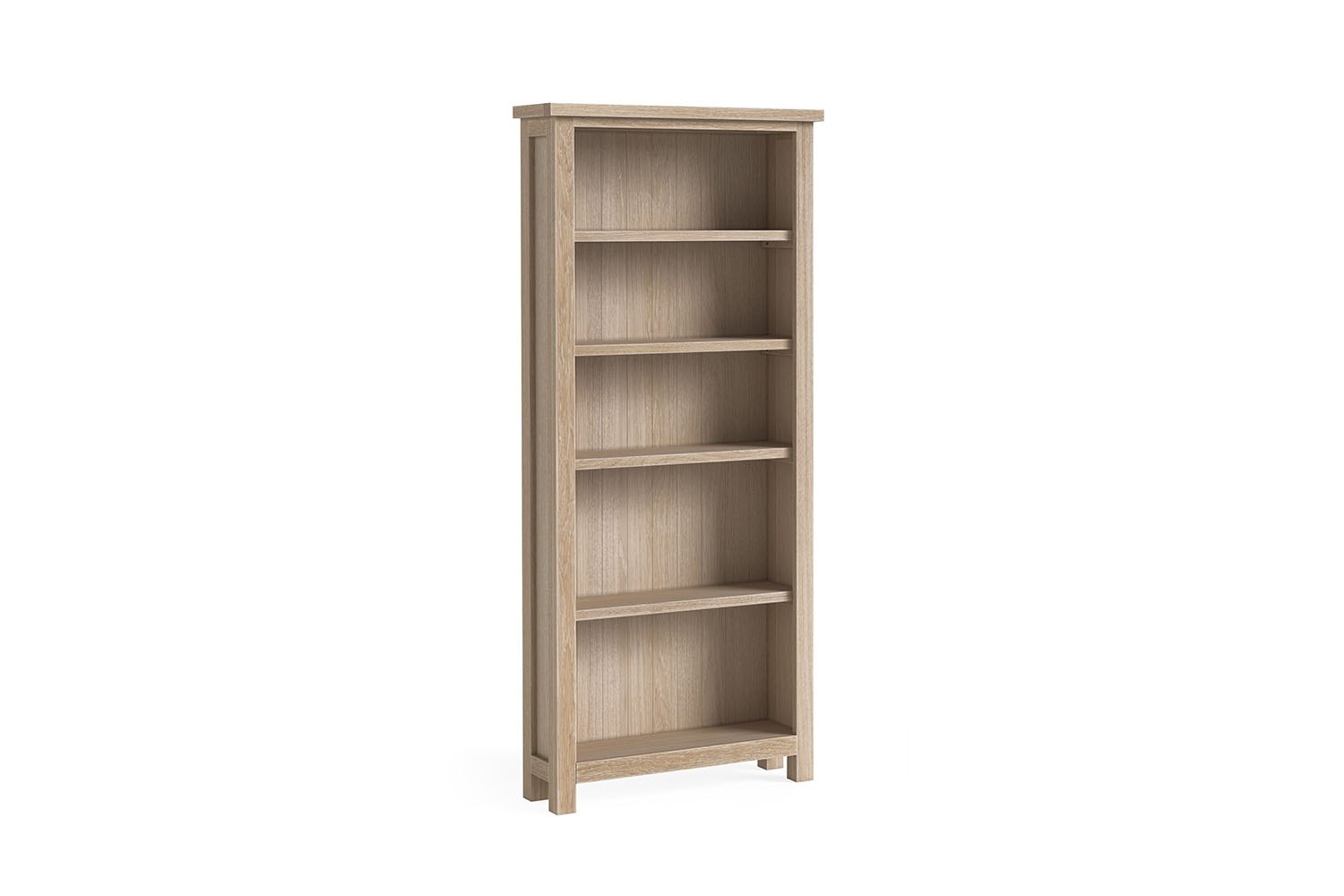Modern Country Trelan Oak Large Bookcase | Furniture World