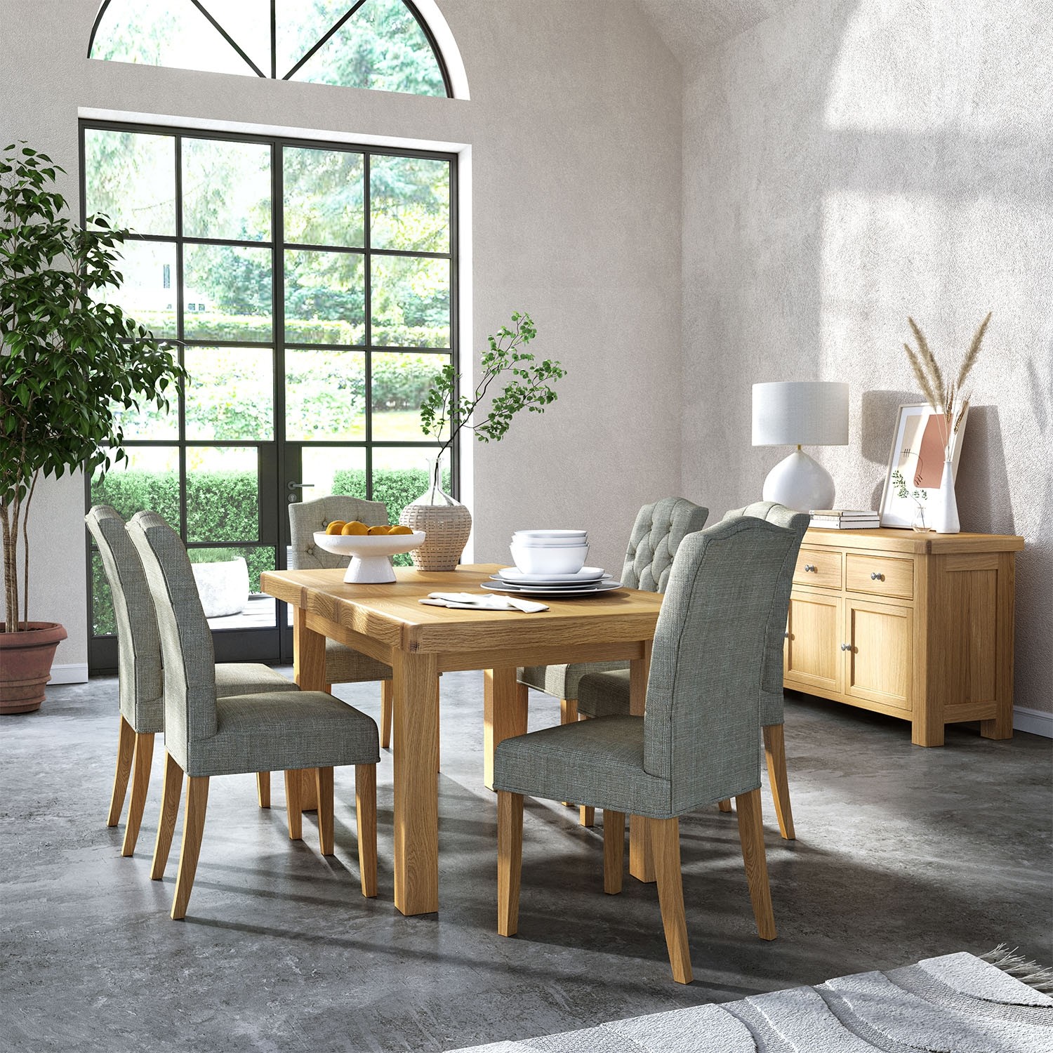 Normandy Portland Country Oak Small Extending Dining Table | Furniture ...