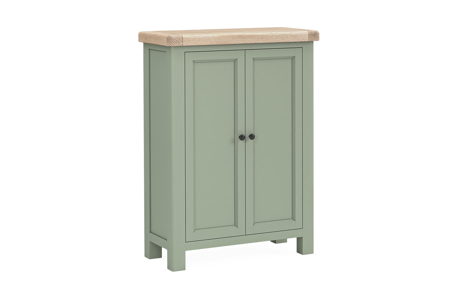 Salcombe Painted Oak Green Shoe Storage Cabinet - Penzance | Furniture ...