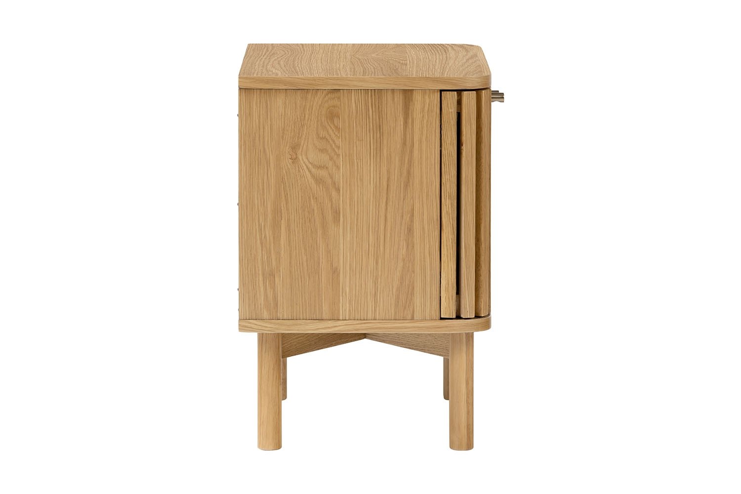 Soho Natural Oak Slatted Bedside Table - Shorwell | Furniture World