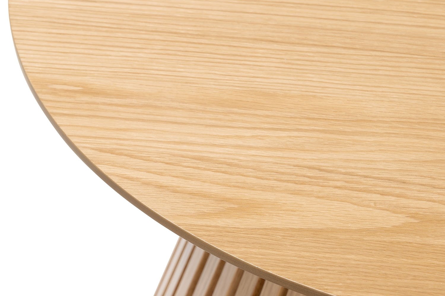 Soho Natural Oak Slatted Round Coffee Table - Shorwell | Furniture World
