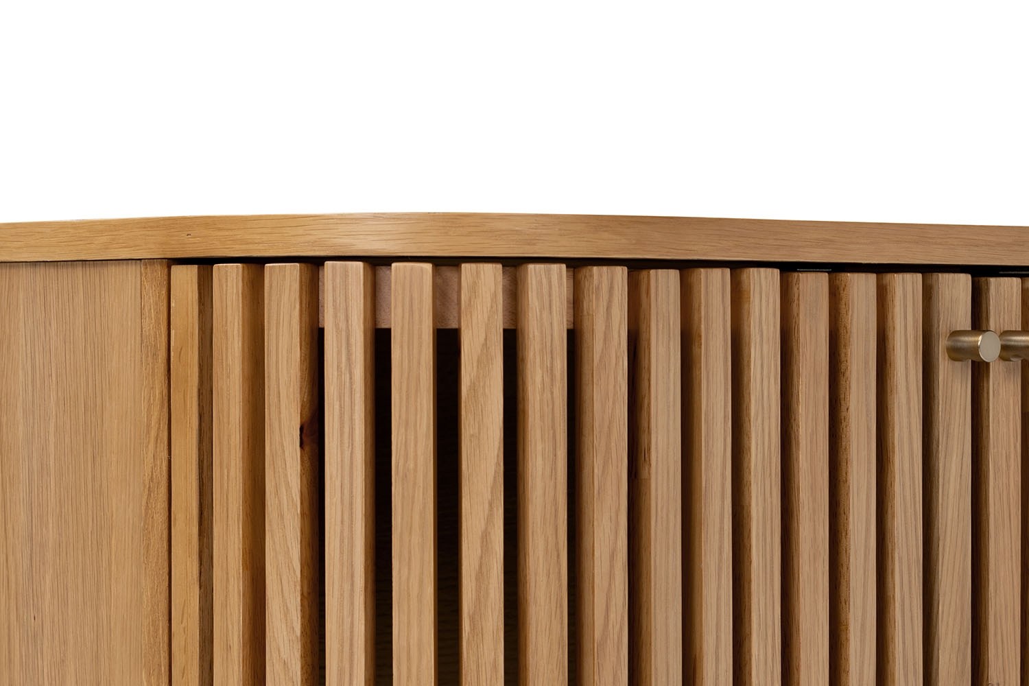 Soho Natural Oak Slatted Cupboard - Shorwell | Furniture World