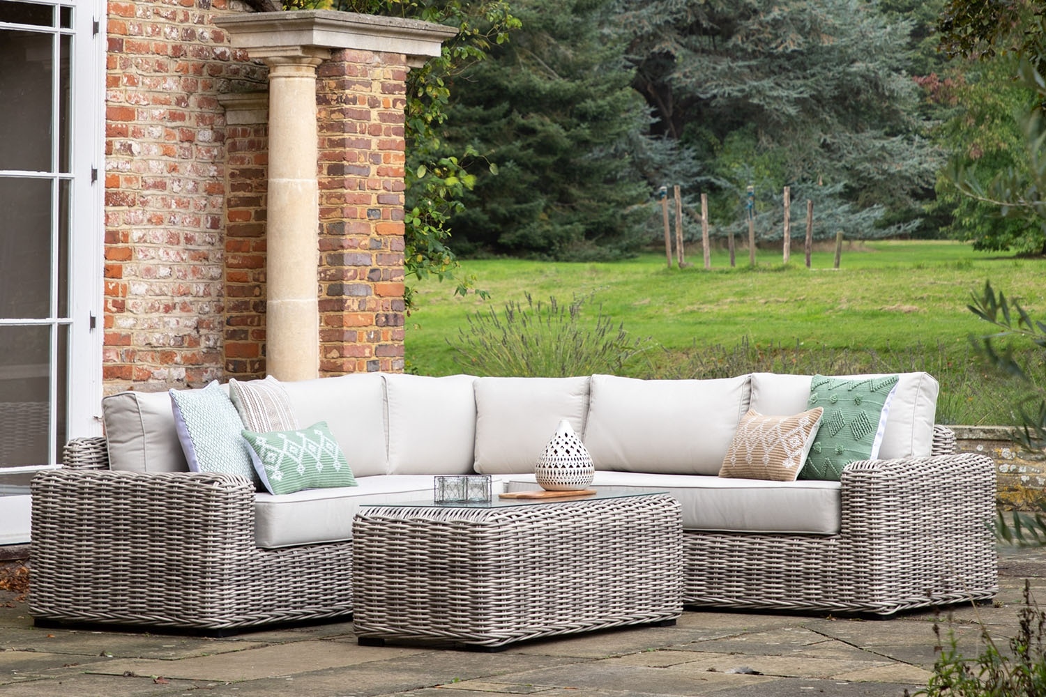 Gallery Direct Ragusa Outdoor Garden Corner Lounge Set | Furniture World