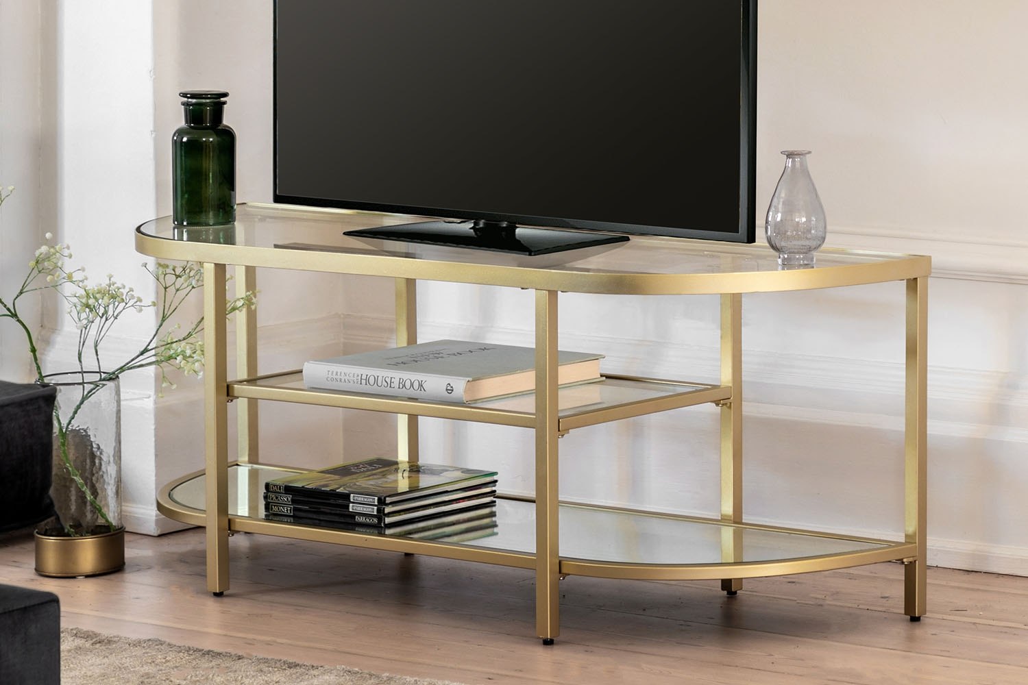 Gallery Direct Hudson Champagne Media TV Unit | Furniture World
