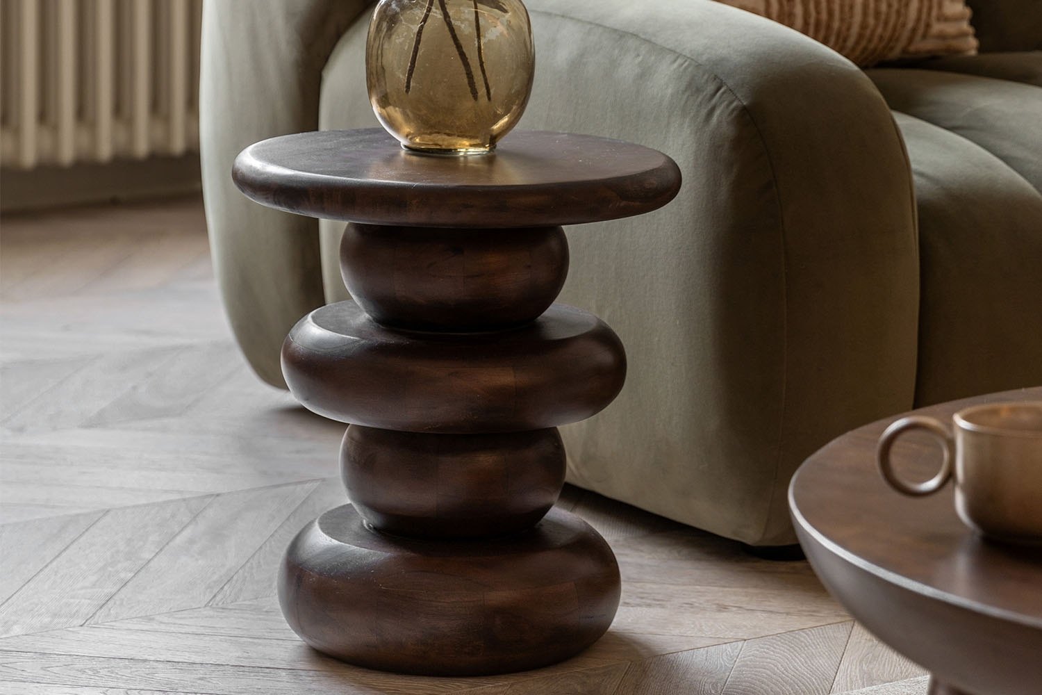 Gallery Direct Sculpt Mango Wood Side Table | Furniture World