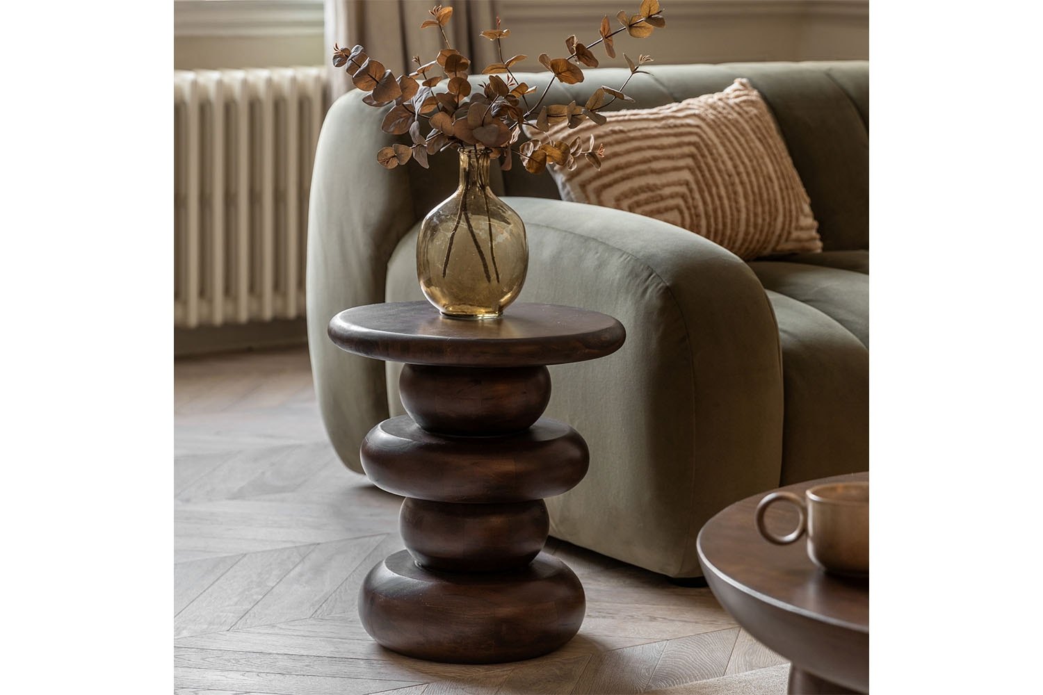 Gallery Direct Sculpt Mango Wood Side Table | Furniture World