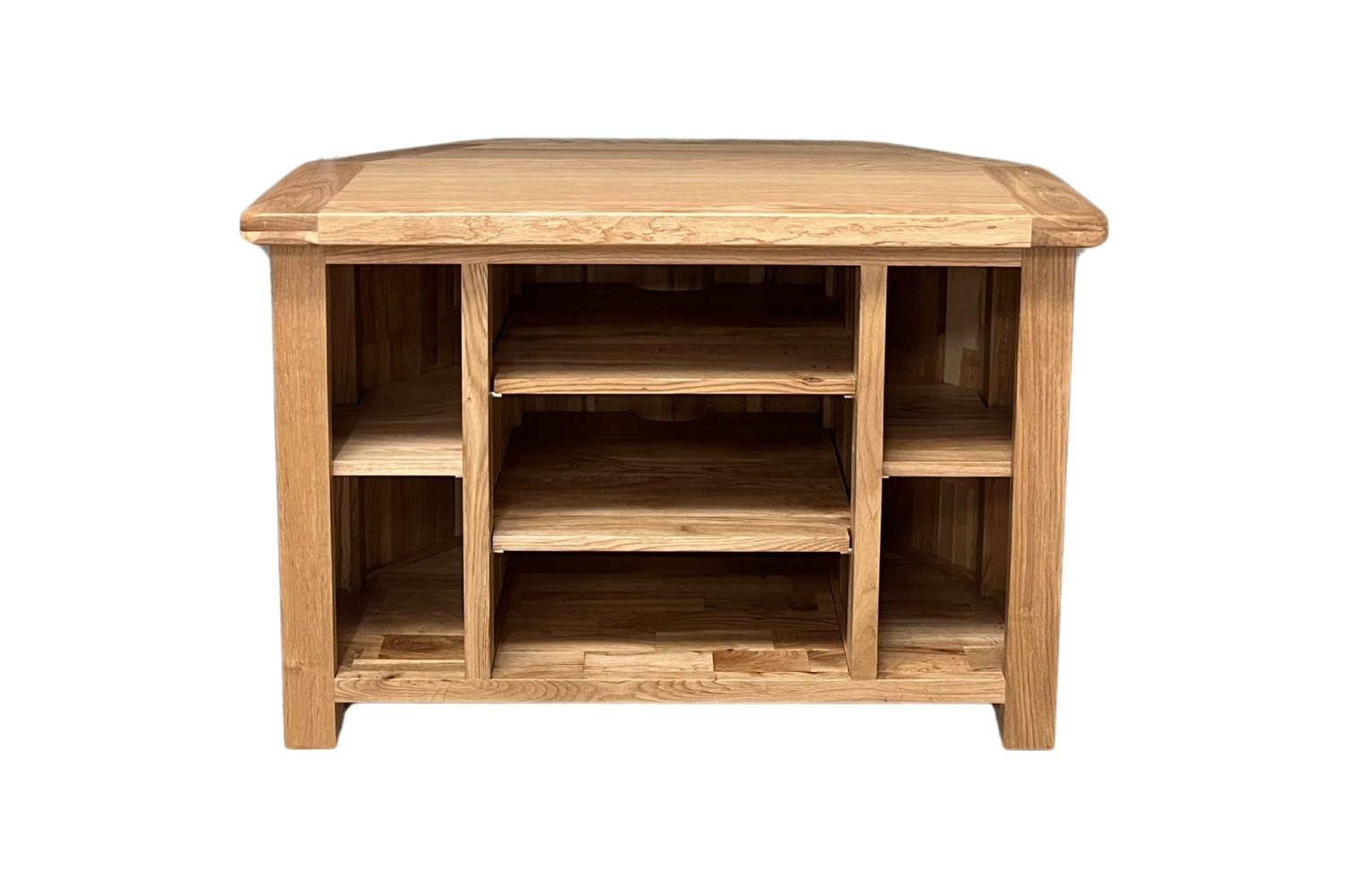 Largo Rustic Solid Oak Corner TV Unit | Furniture World