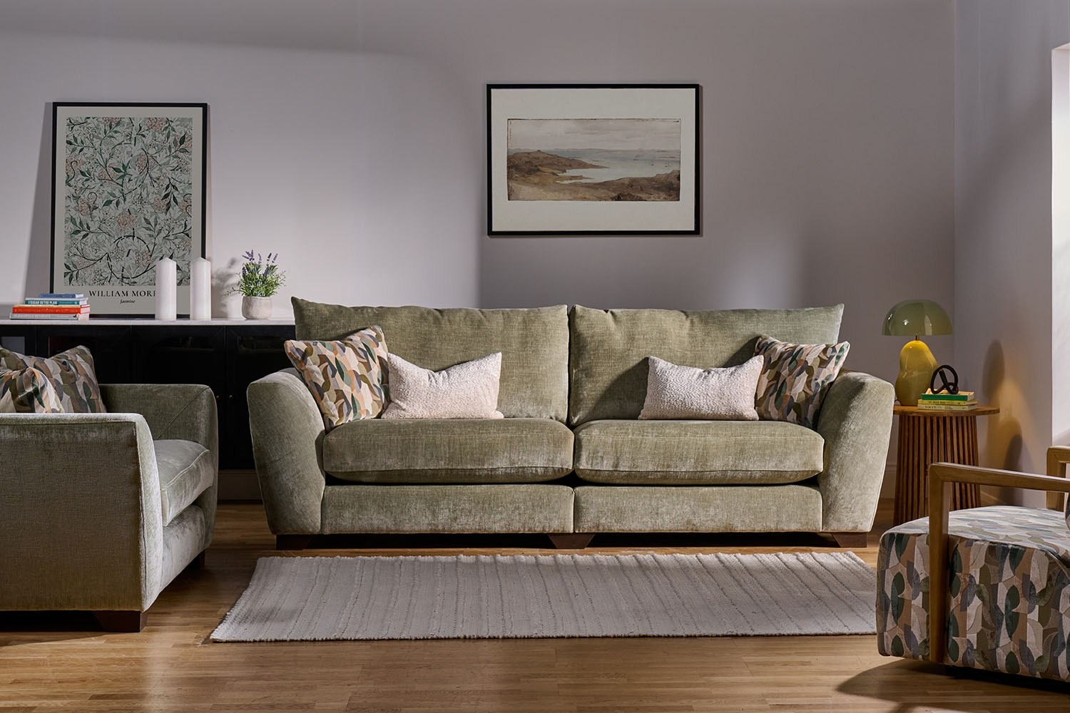Maya Fabric 3 Seater Sofa | Furniture World