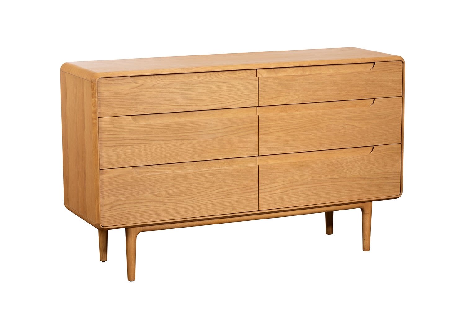 G Plan Winchester Retro Oak 6 Drawer Wide Chest Of Drawers | Furniture World
