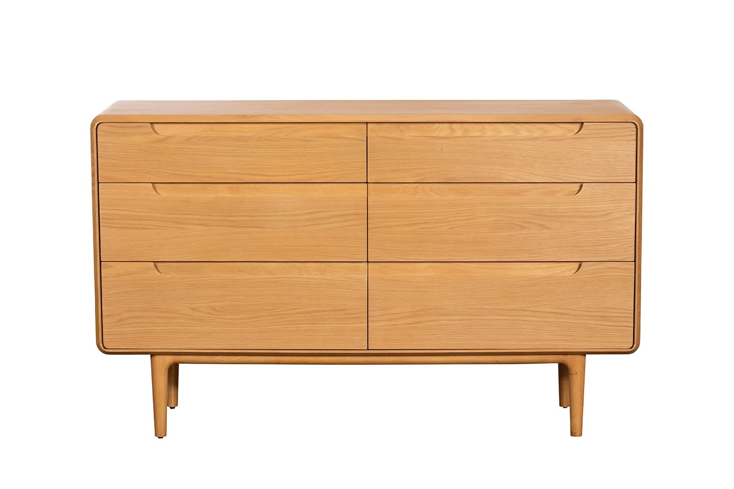 G Plan Winchester Retro Oak 6 Drawer Wide Chest Of Drawers | Furniture World