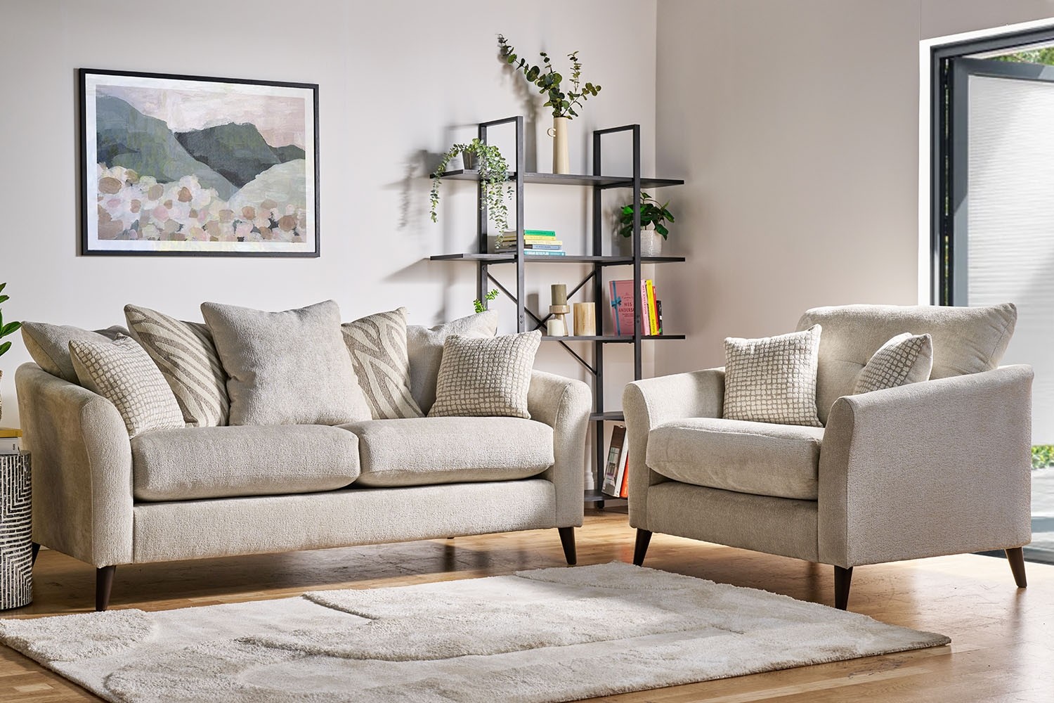 Milly Fabric Snuggler Love Chair | Furniture World