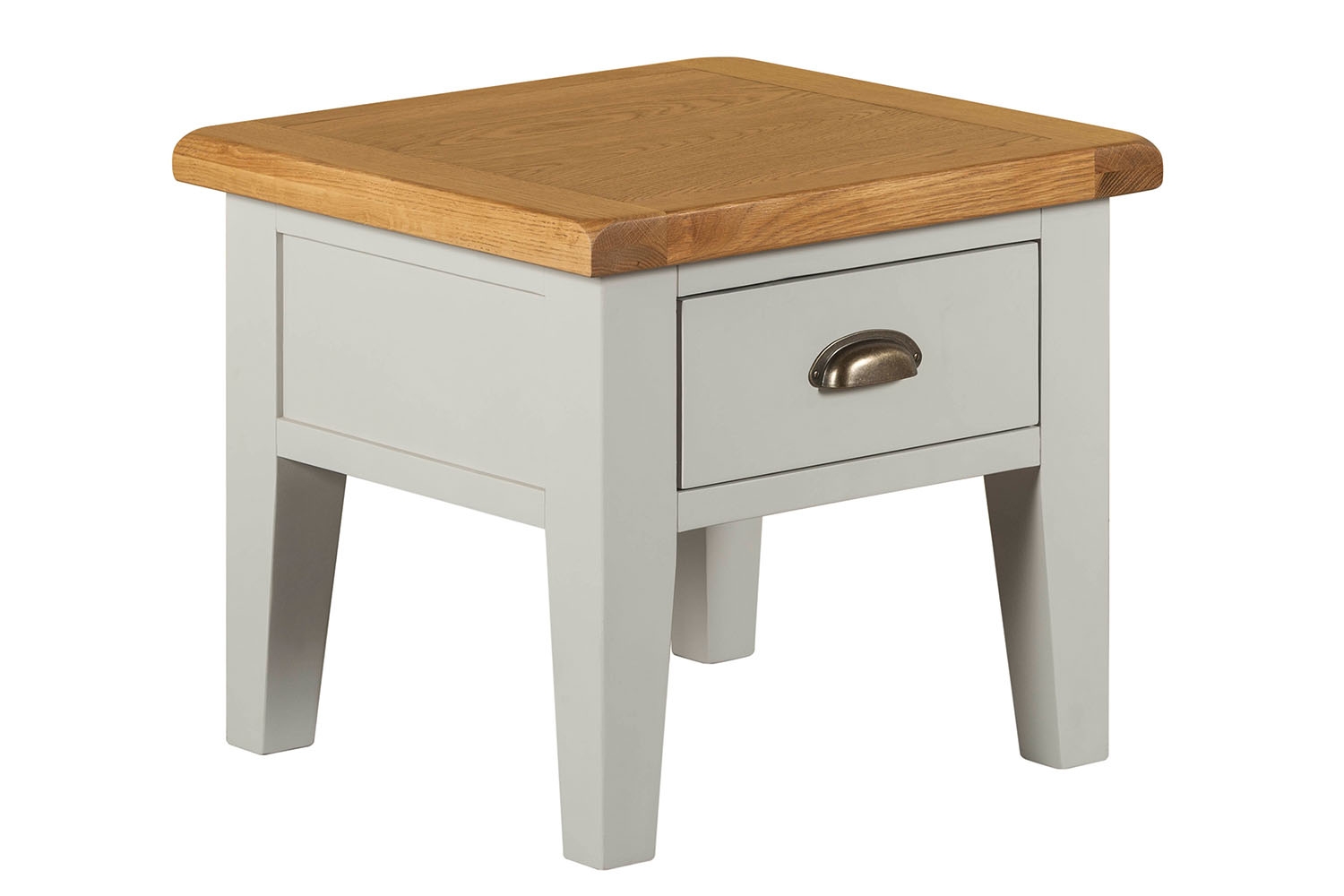 Cotswold Grey Painted Oak Lamp Table | Furniture World