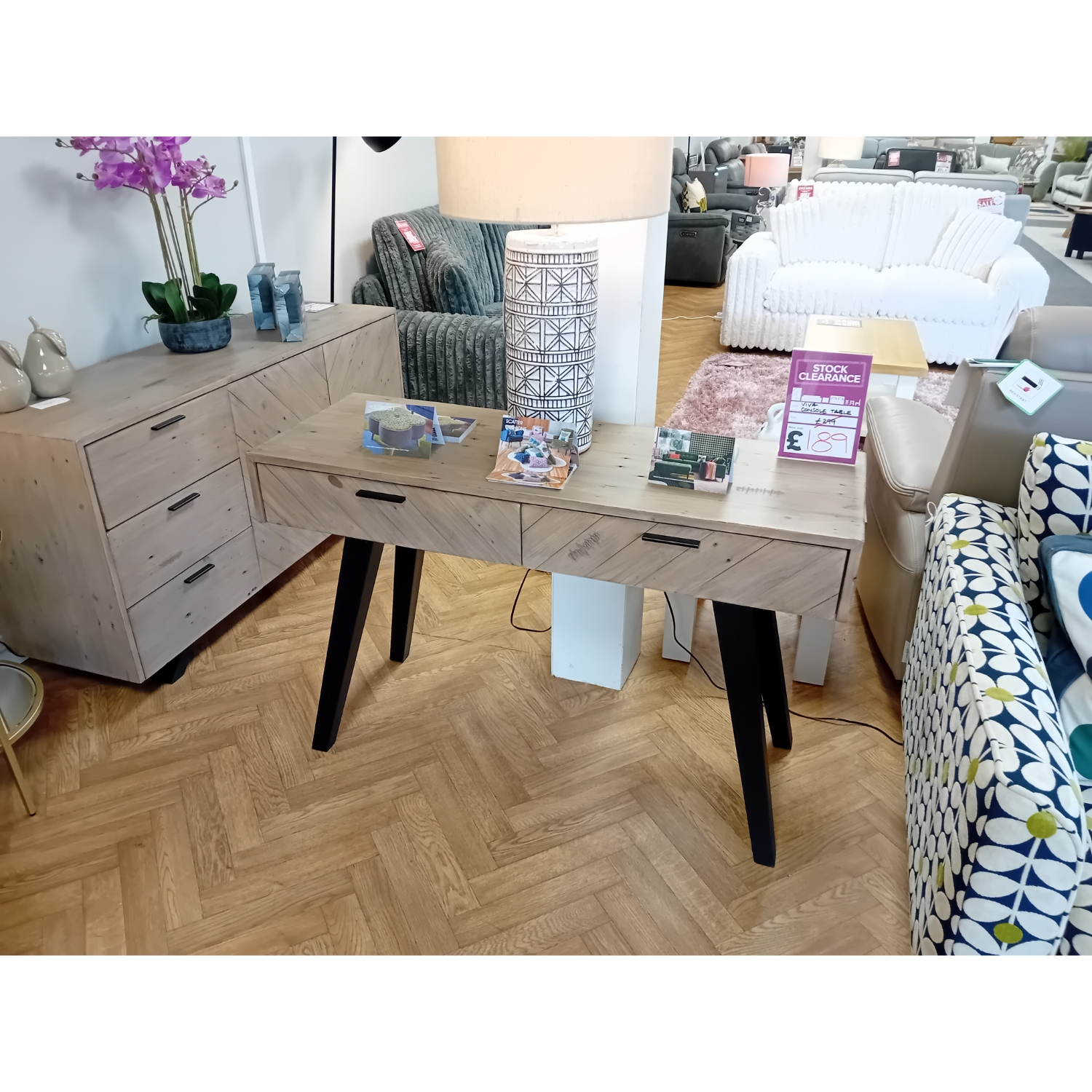 Ex-Display St Austell - Viva Reclaimed Wood Console Table | Furniture World