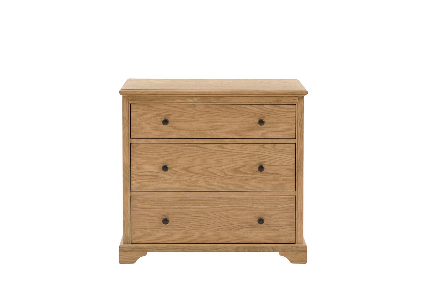 Gallery Direct Malvern Natural Oak 3 Drawer Chest of Drawers ...