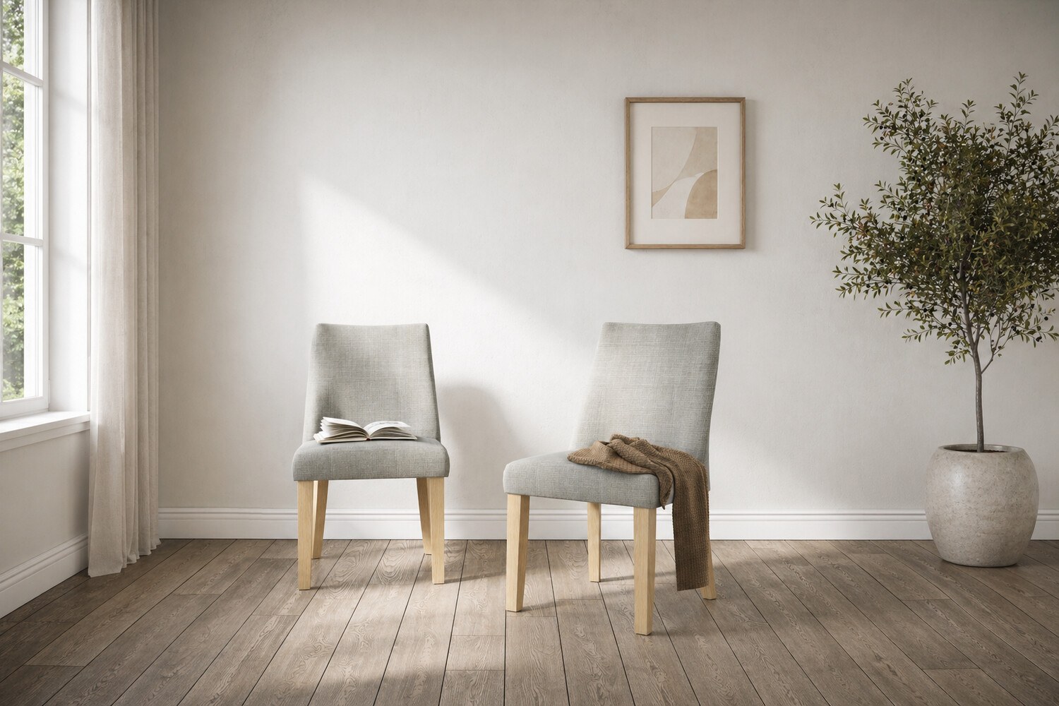 Cara Oak Small 150-190cm Extending Dining Table Set + 6 Luna Dining ...