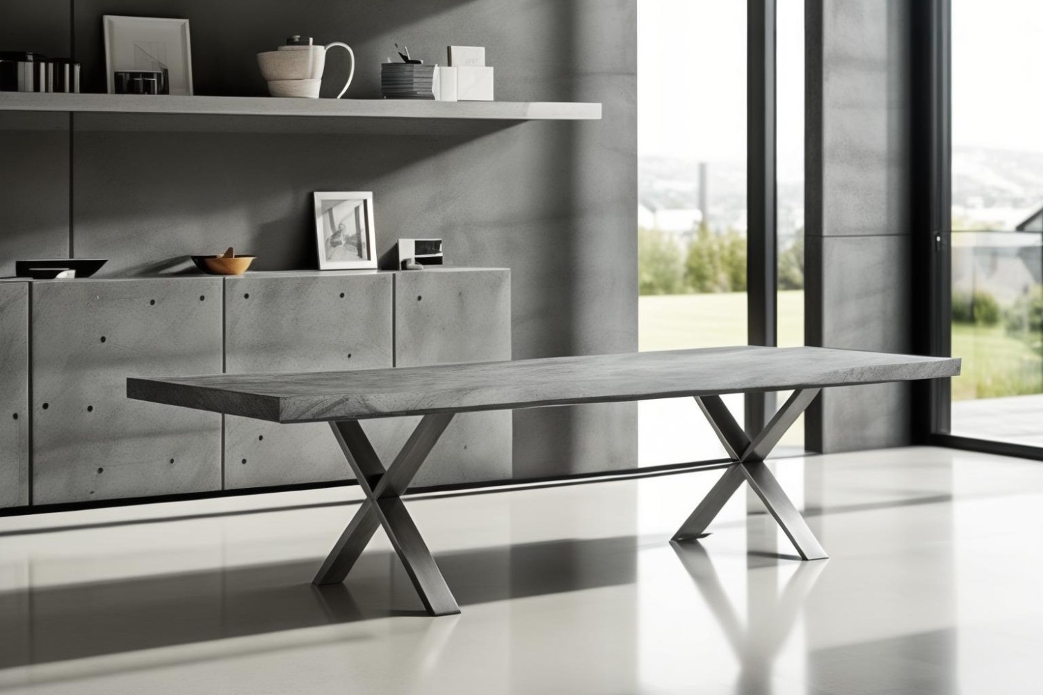 Forge Stone Effect 190 Dining Table | Furniture World