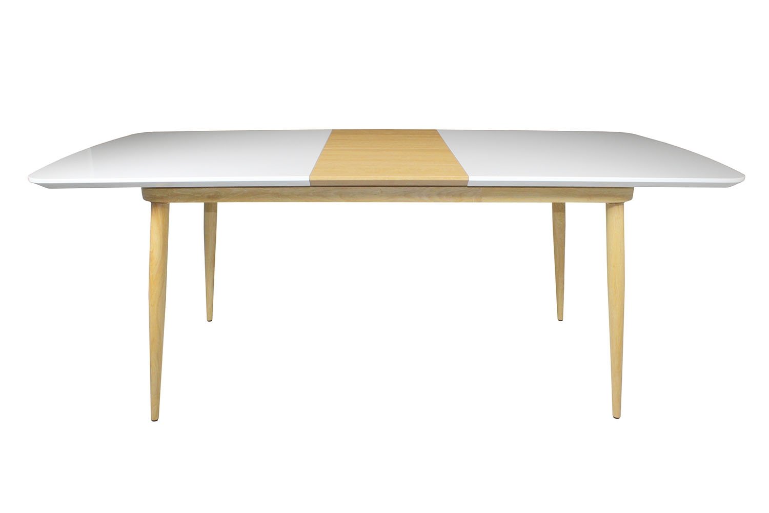 Princeton High Gloss White Large Extending Dining Table | Furniture World