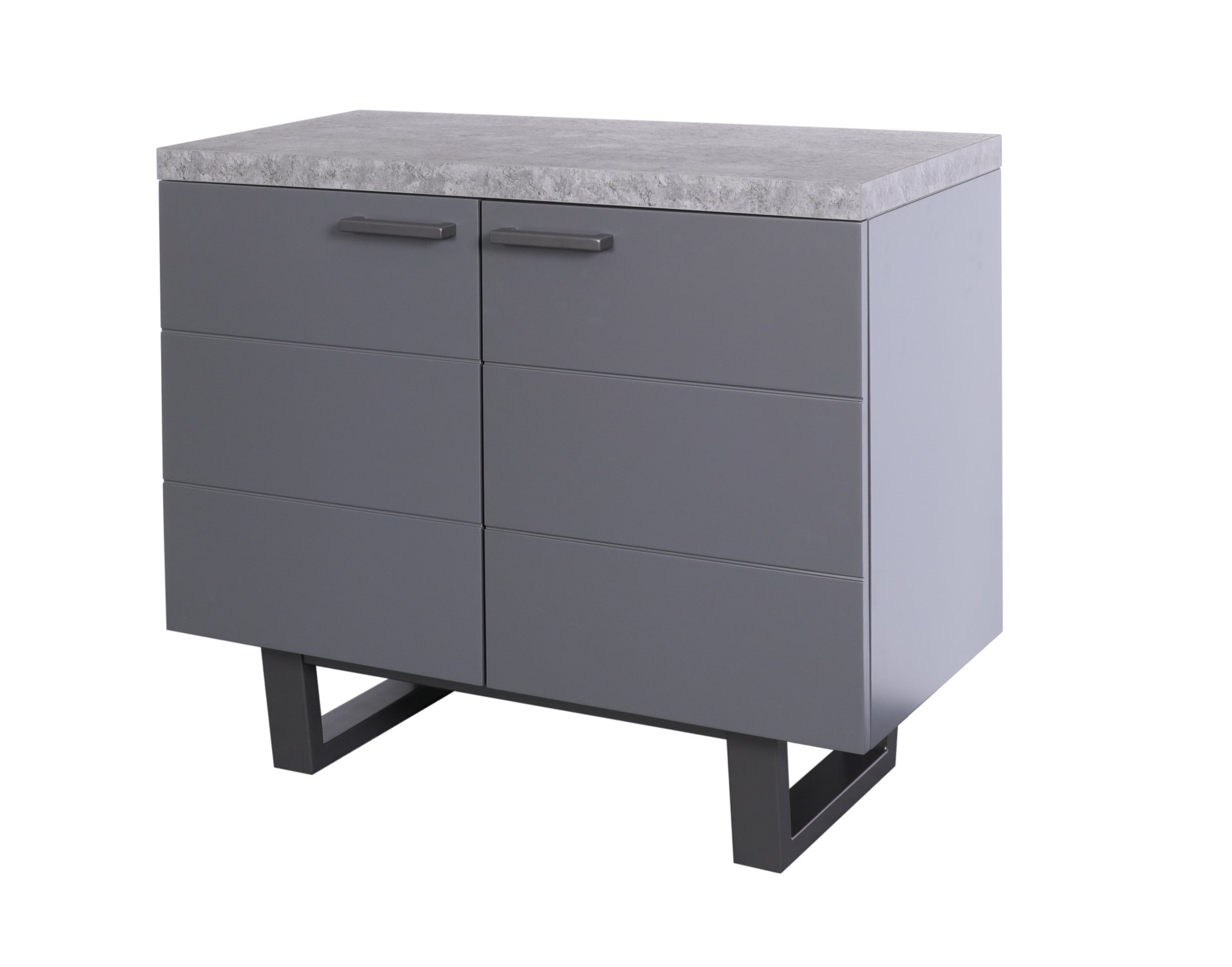 Forge Stone Effect Small Sideboard Stone Effect | Furniture World
