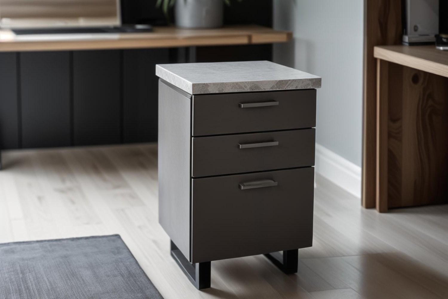 Forge Filing Cabinet Stone Effect | Furniture World