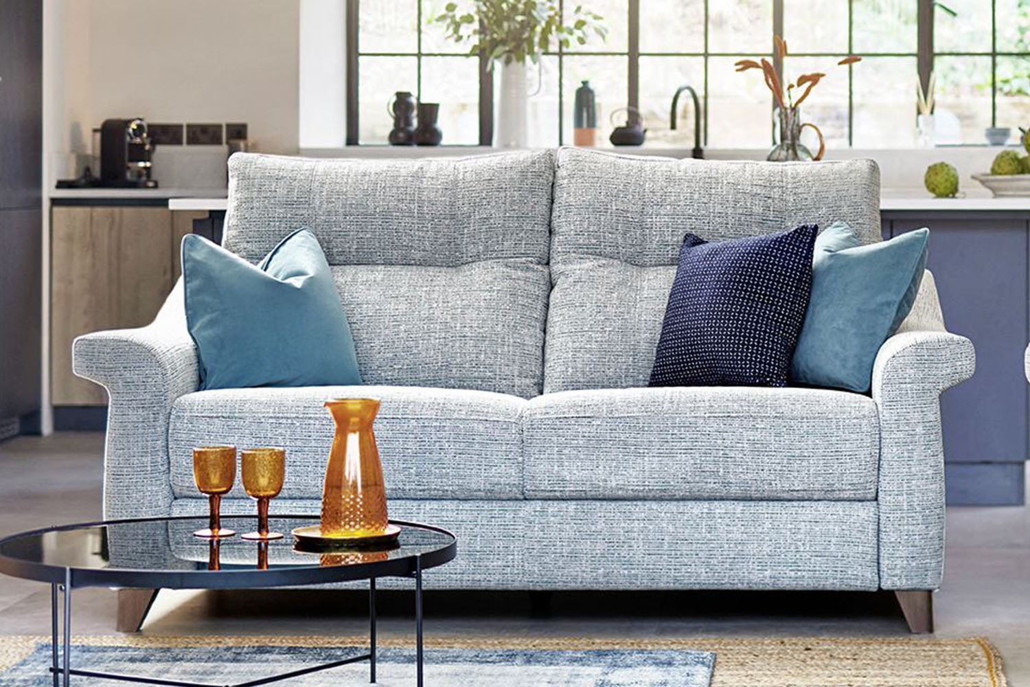 G Plan Riley Fabric Large Sofa | Reclining Options | Furniture World