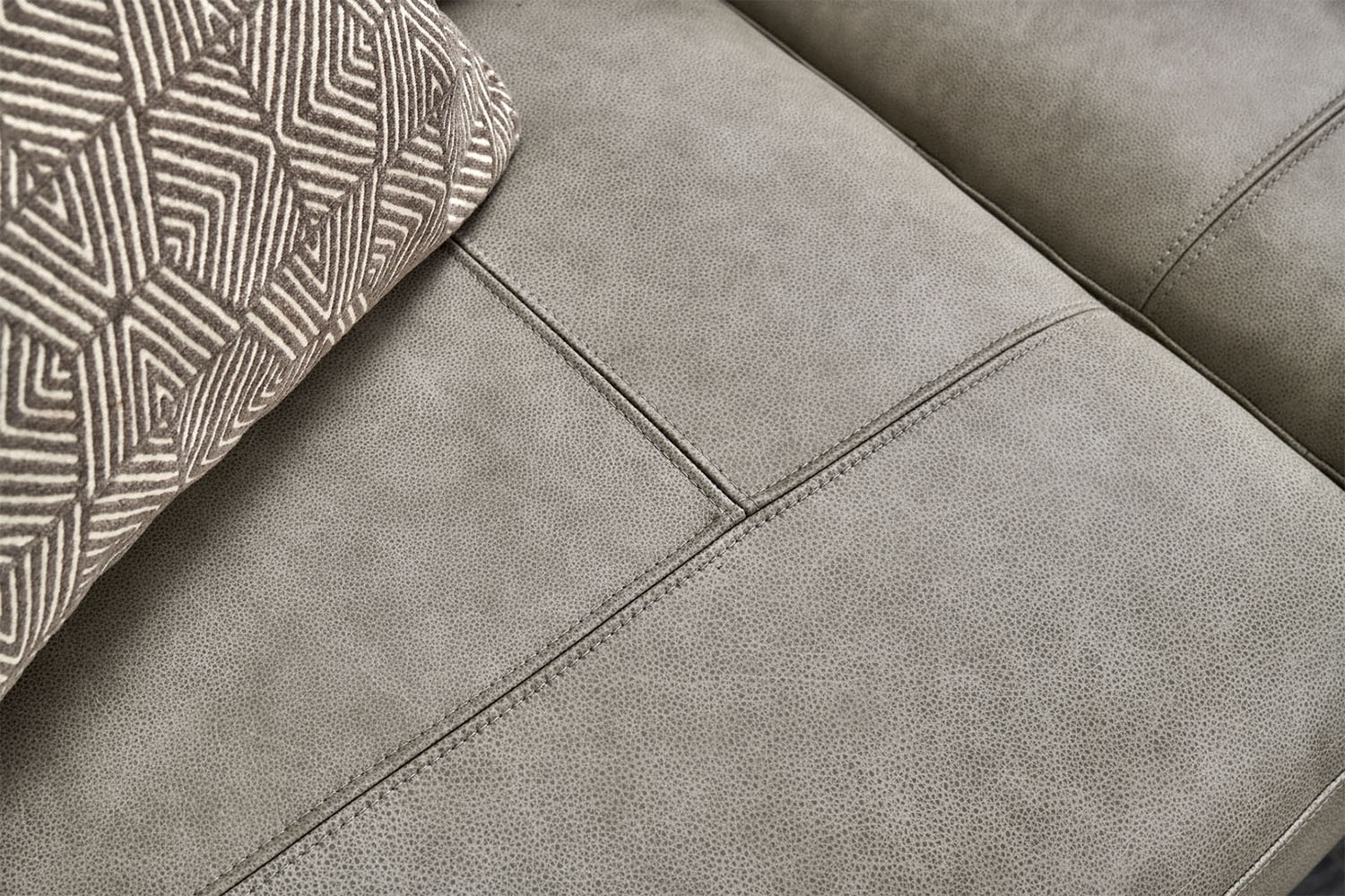 Falmouth Felix Leather Hide Cuddler Sofa | Furniture World
