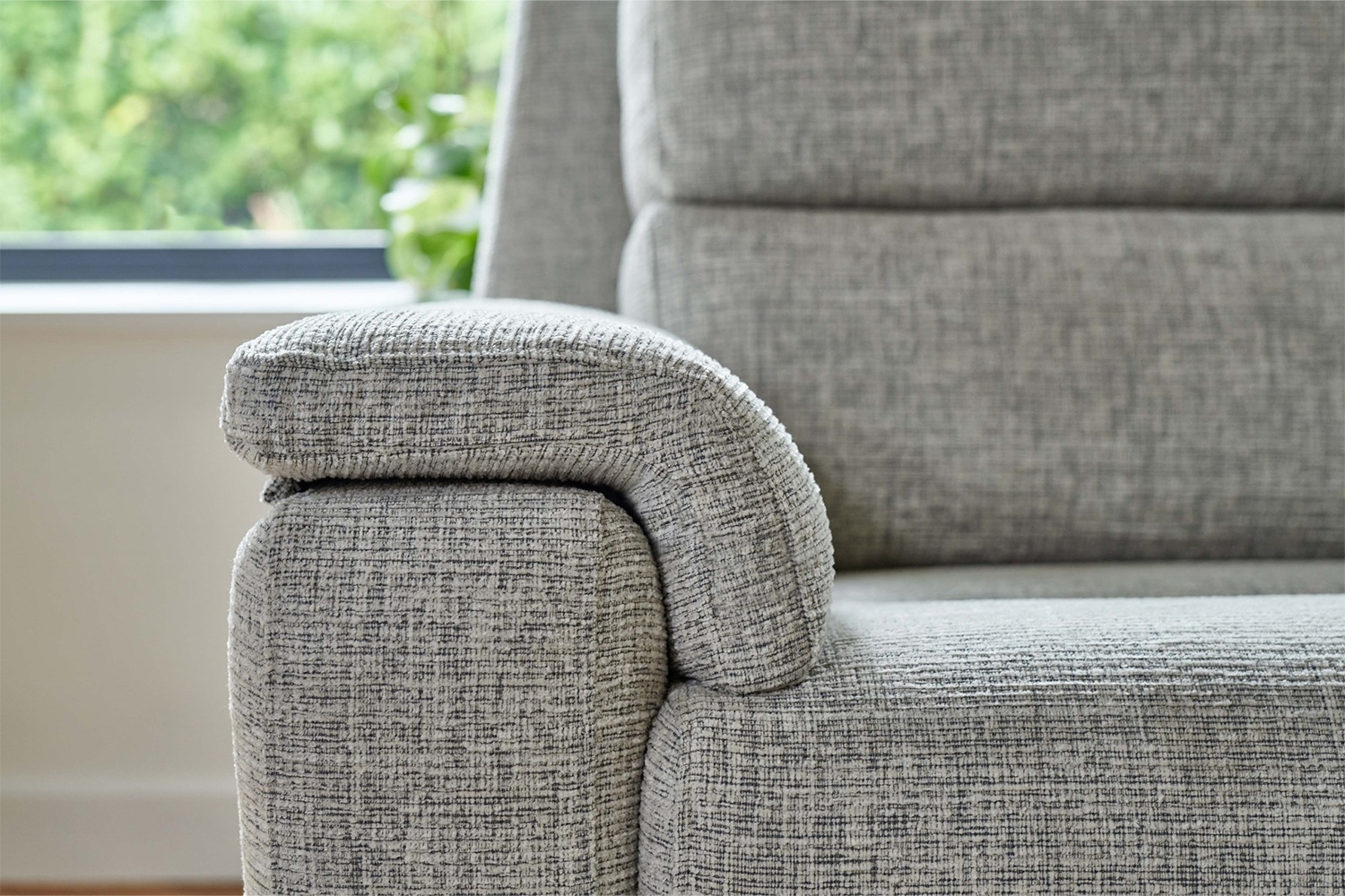 G Plan Harper Fabric Lumbar Recliner Large Sofa | Furniture World