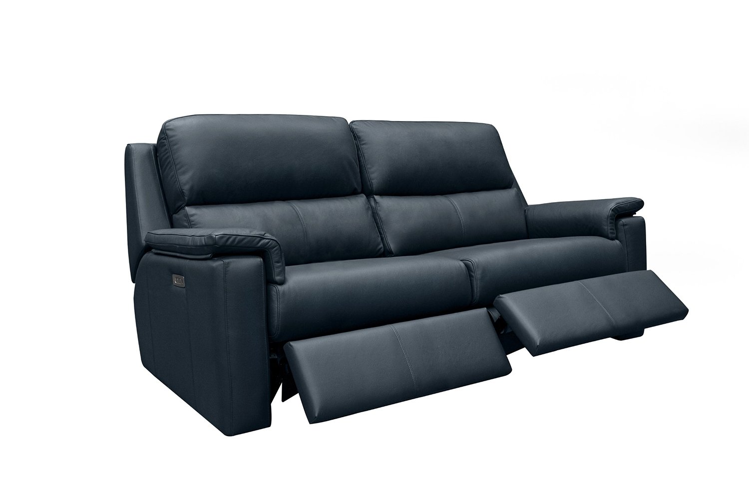 G Plan Harper Leather Lumbar Recliner Large Sofa | Furniture World