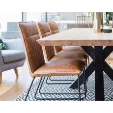 Cooper Low Leather Bench in Grey - Furniture World