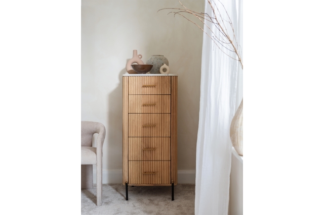 Tall single chest of drawers store