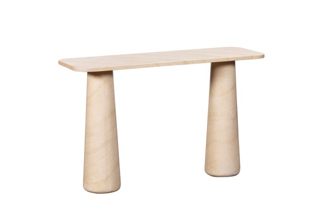 Idless Travertine Stone Console Table IDA | Furniture World