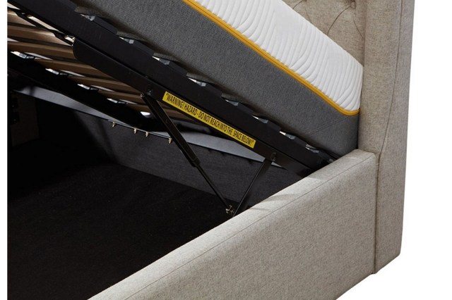 TEMPUR® Holcot Ottoman Bed Base in Shetland Pebble | Furniture World