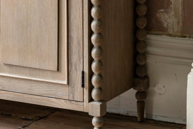 Gallery Direct Artisan Limewash Oak Large Sideboard with Bobbin Detail ...