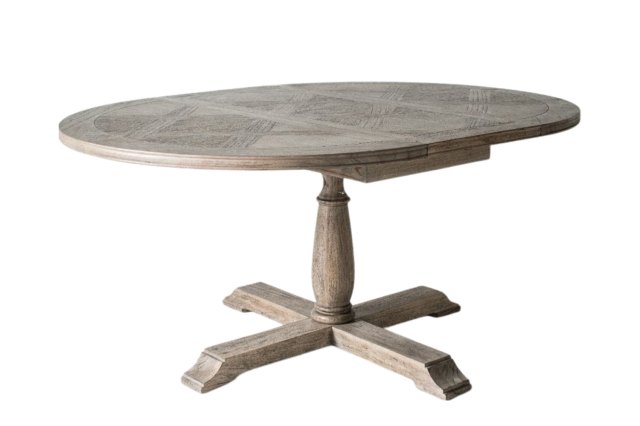 Gallery Direct Rustique French Colonial Round Extending Dining Table ...