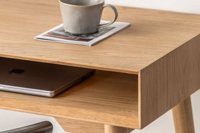 Gallery Direct Milano Oak 1 Drawer Desk - Furniture World