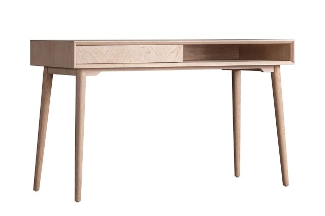 Gallery Direct Milano Oak 1 Drawer Desk - Furniture World