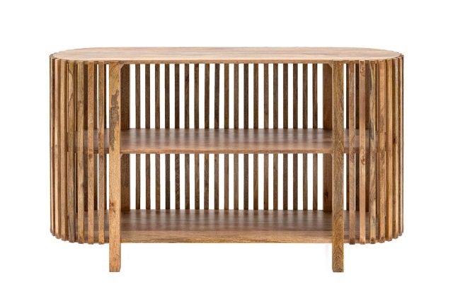 Gallery Direct Voss Mango Wood Slatted Sideboard Console Table ...