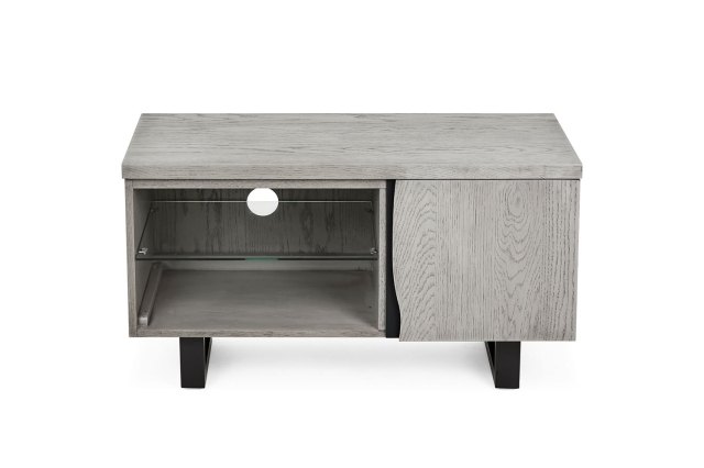 Soho Brooklyn Grey Oak Small 90cm TV Media Unit | Furniture World